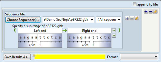 Set sequence ends - User Guide to SeqNinja - 17.3