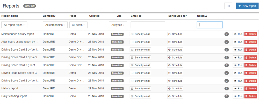 Report Grid - MSTWeb User Manual - 0.1