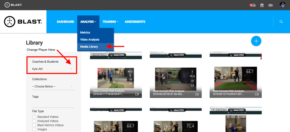 Blast Connect – View Player Videos - Get Started - Blast Baseball - 1