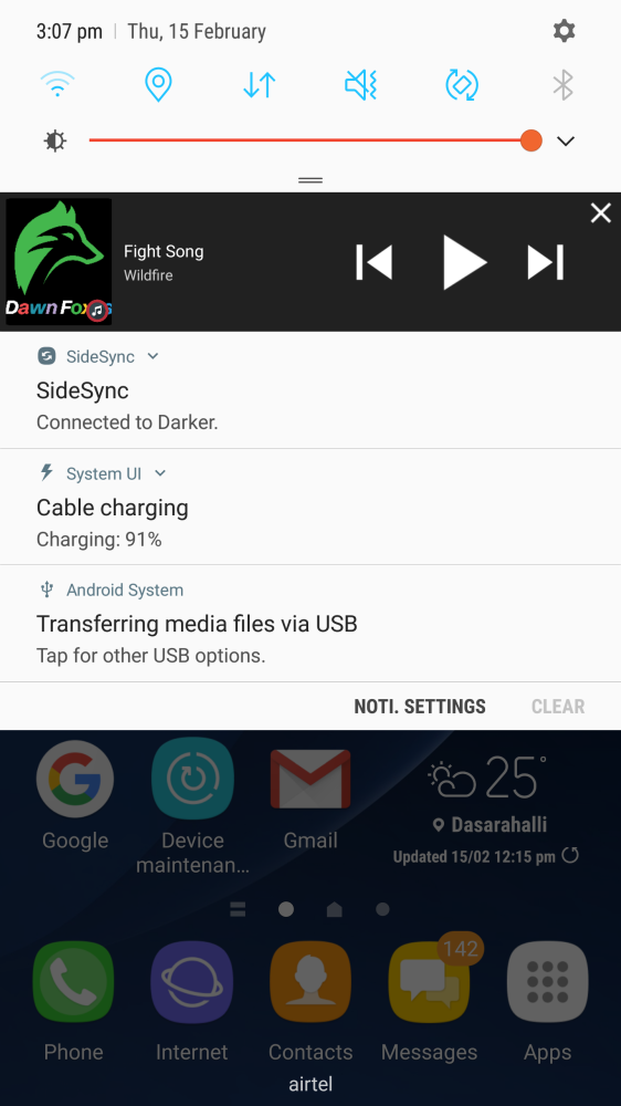 2.1 Notification Widget - Pi Music Player - 1