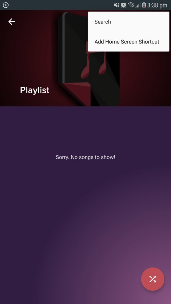 3.1.7 Playlist Homescreen Shortcuts - Pi Music Player - 1