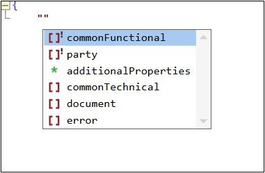 Use of AFD-definitions for autocompletion - AFD-definition Standard - 1