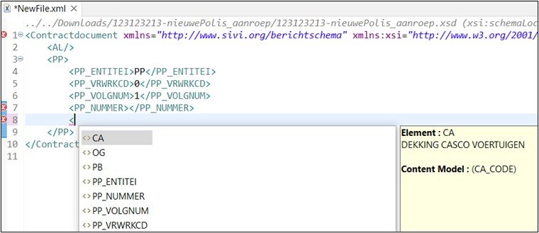 Use of AFD-definitions for autocompletion - AFD-definition Standard - 1