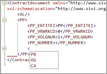 Use of AFD-definitions for autocompletion - AFD-definition Standard - 1