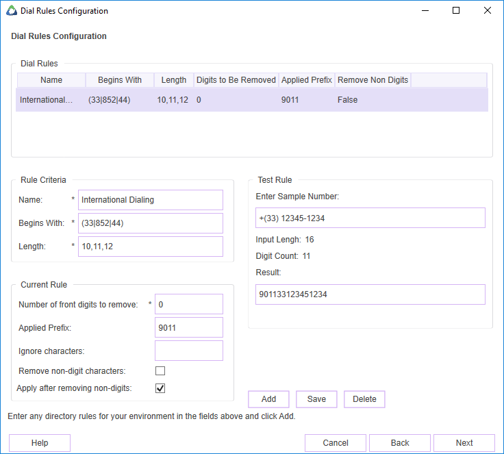 3 7 Dial Rules Configuration Akkadian Console Admin Guide 4