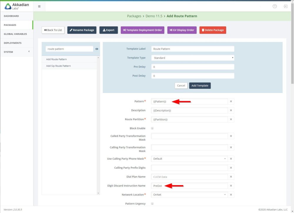 6.1.1.1 CUCM Templates - Akkadian Site Builder Admin Guide - 2