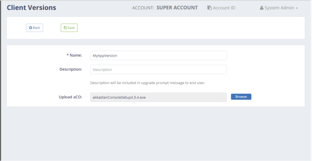 5.1 Manage Console Application - Akkadian Console Server - 4.9.2
