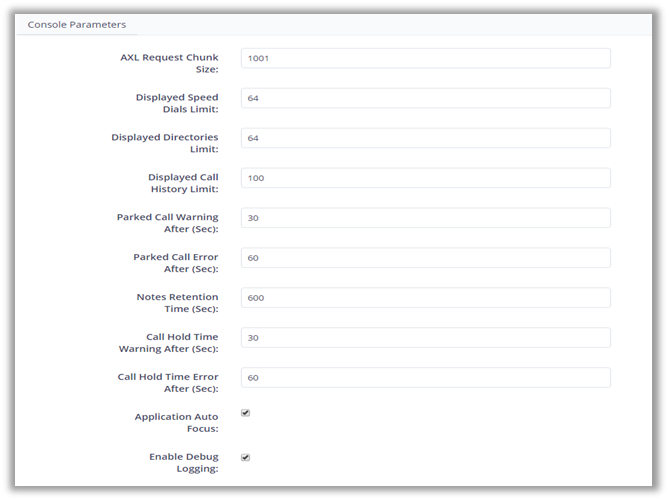 6.4.9 Configure the Console Parameters (Optional) - Akkadian Console ...