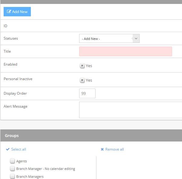 User Statuses - LeadTrax - 1