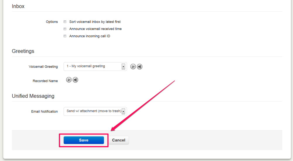 Set Up Voicemail Greeting Help Voice Portal