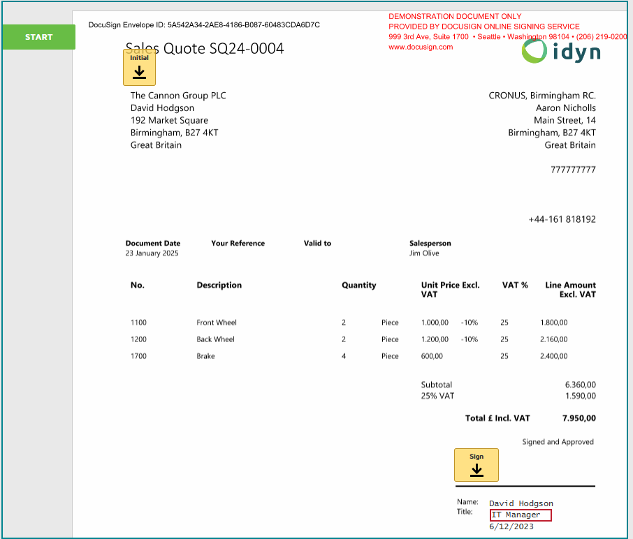 Sign and approve document - ApproveIT - 365