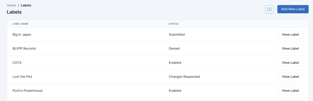 Adding New Label or Sub-Label - LMS User Manual - 1