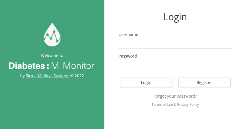 Login - Diabetes:M User's Guide - Monitor
