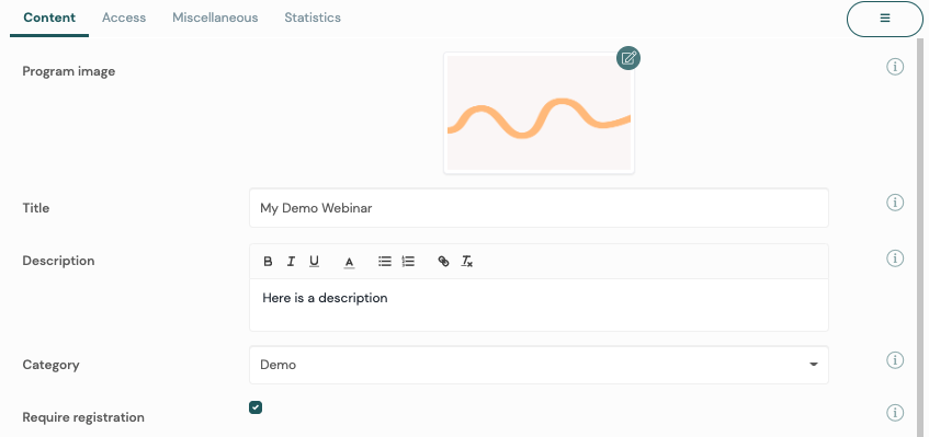 Program Information - Quickchannel User Guide - 1