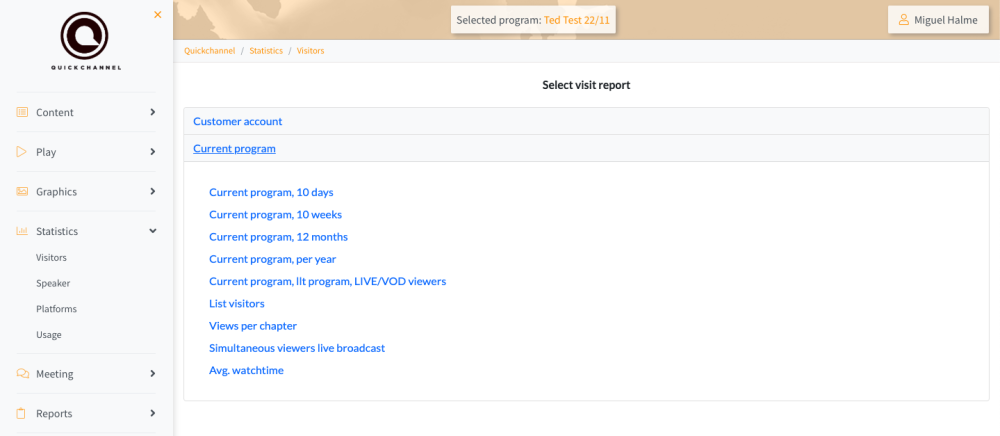 Visitors - Quickchannel User Guide - 1