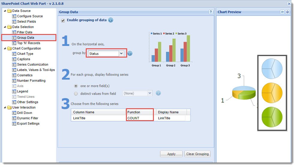 Consuming Web Part Connections - SharePoint Chart Web Part - 1 Consuming Web Part Connections - SharePoint Chart Web Part - 1
