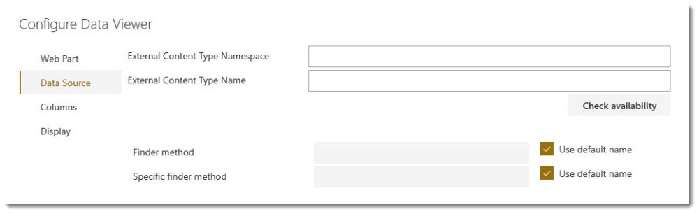 Data Source tab - Lightning Data Viewer App - 1