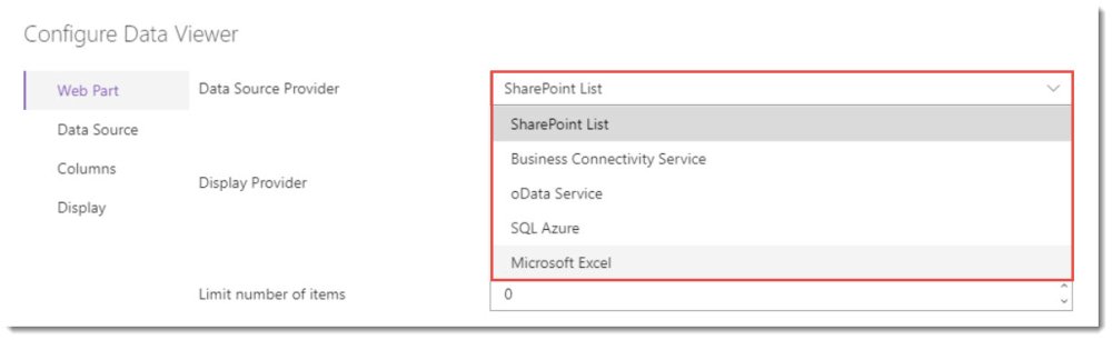 Web Part tab - Lightning Data Viewer App - 1