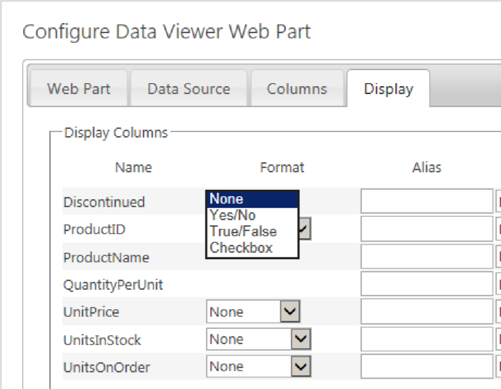 Display Columns Data Viewer Web Part For Sharepoint 2013 2
