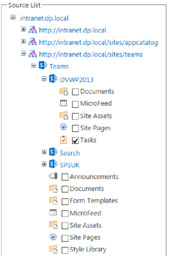 Data Source tab - Data Viewer Web Part for SharePoint 2013 - 2