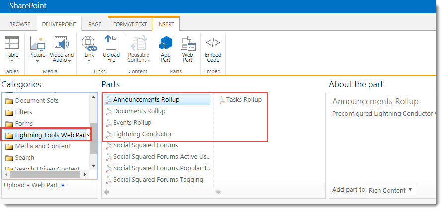 Upgrading the Lightning Conductor Web Part - Lightning Conductor Web Part 2013 - 3.0