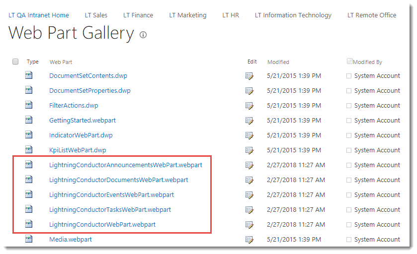 Activate the Lightning Conductor Web Part site collection feature - Lightning Conductor Web Part ...