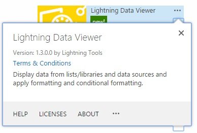 How to tell the version of the app - Lightning Data Viewer App - 1