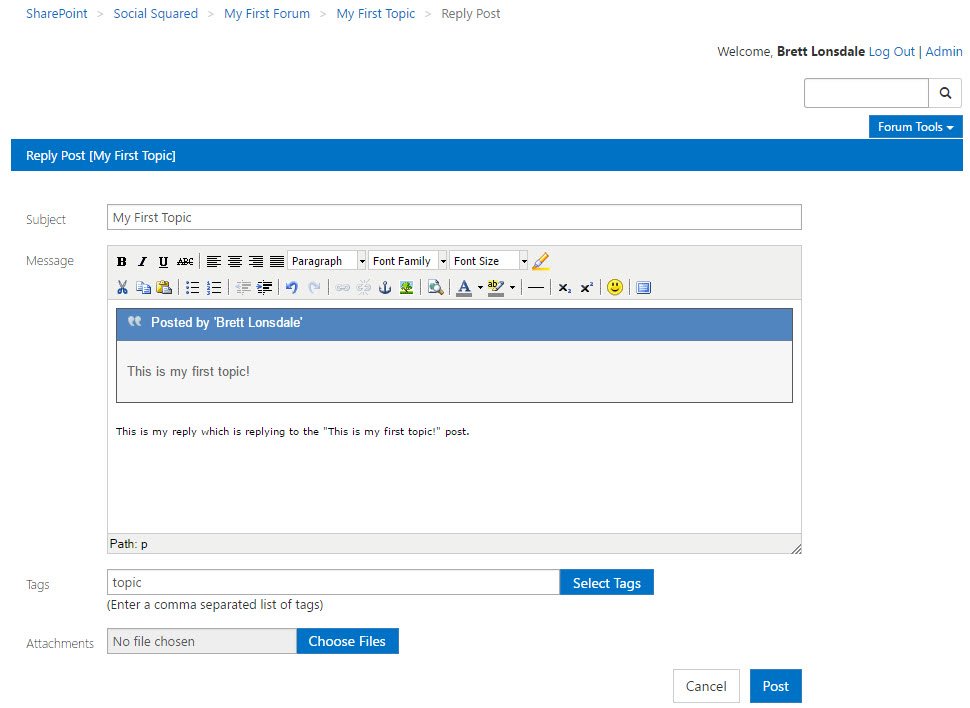 Replying To Topics - Social Squared 2013/2016 - 9