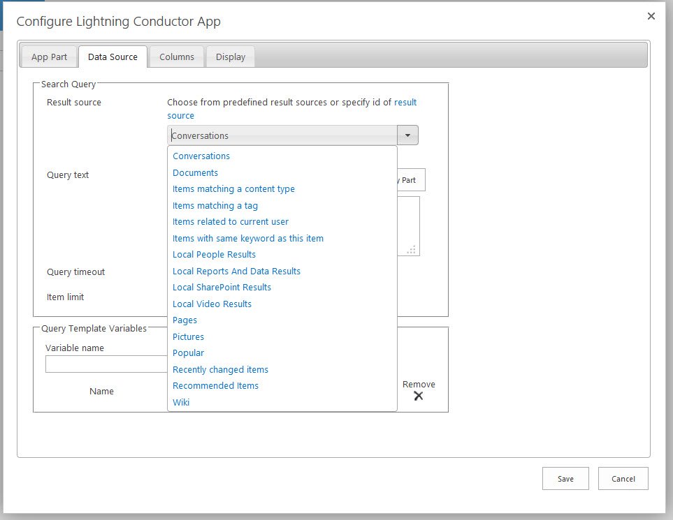 Data Source Tab - Lightning Conductor Add-In - 1 Data Source Tab - Lightning Conductor Add-In - 1