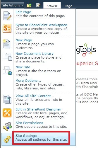 Activate the Lightning Conductor Web Part site collection feature - Lightning Conductor Web Part ...