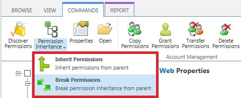 Permission Inheritance - DeliverPoint 2013 and Add-In - 1