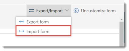 Export and Import - Lightning Forms - 1
