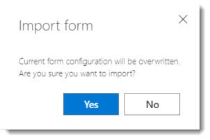Export and Import - Lightning Forms - 1