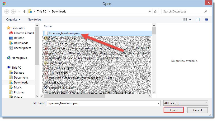 Export and Import - Lightning Forms - 1