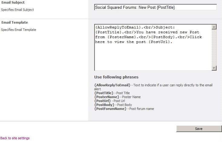 Customizing the Email Template - Social Squared 2010 - 9