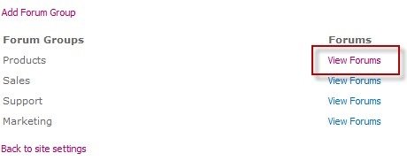 Creating Forum Groups and Forums - Social Squared 2010 - 9