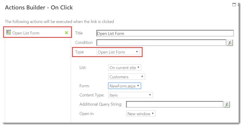 Open List Form - Lightning Forms - 1