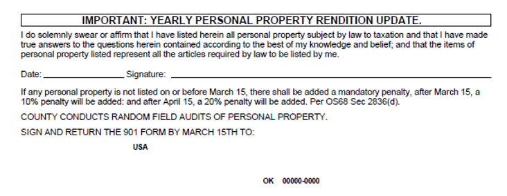 OTC Form 901 - System - 1