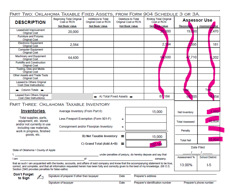 OTC Form 901 - System - 1
