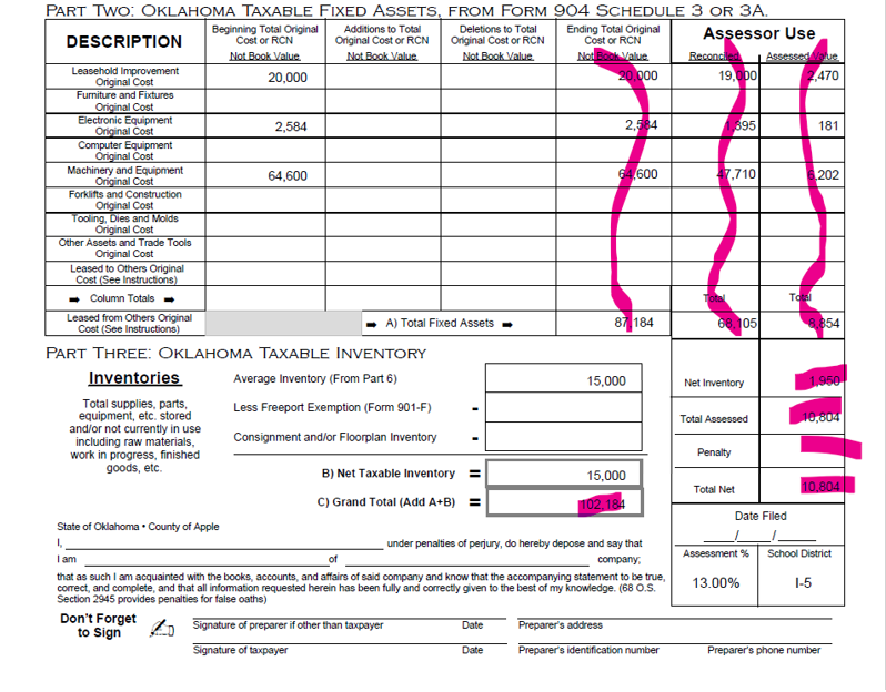 OTC Form 901 - System - 1