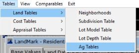 Ag Land Table - Residential Appraisal File - 1