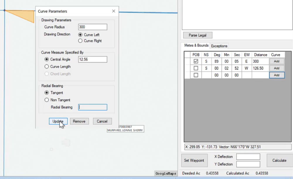 Curves Using A Central Angle ~ Video - MapAnalyzer - 1