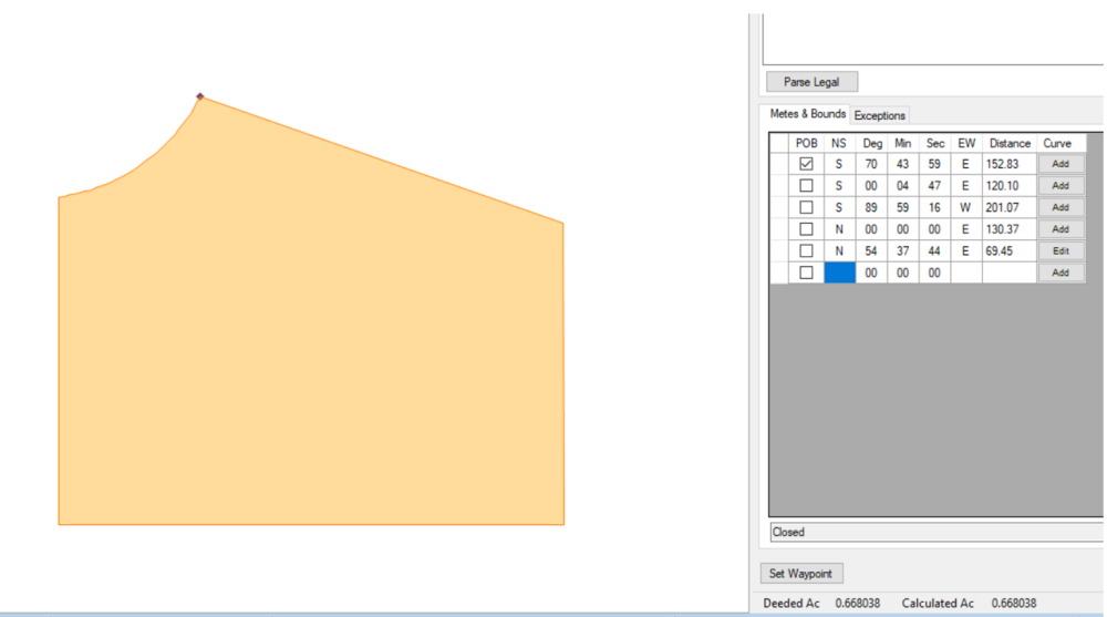 Adding Curves by COGO ~ Video - MapAnalyzer - 1