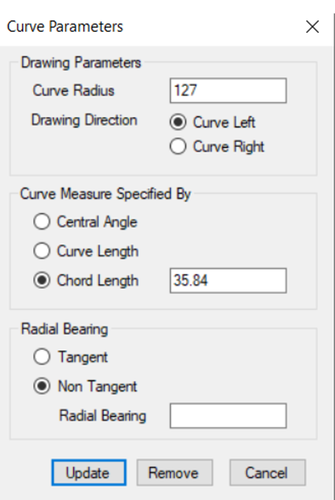 Adding Curves by COGO ~ Video - MapAnalyzer - 1