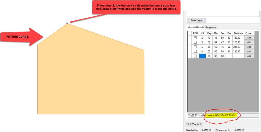 Adding Curves by COGO ~ Video - MapAnalyzer - 1