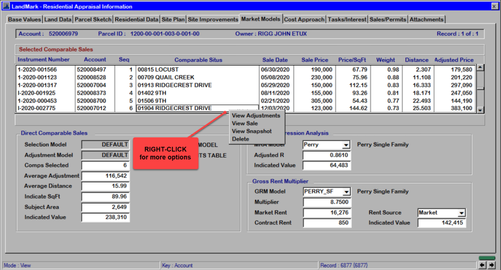 Direct Comparable Sales - Residential Appraisal File - 1
