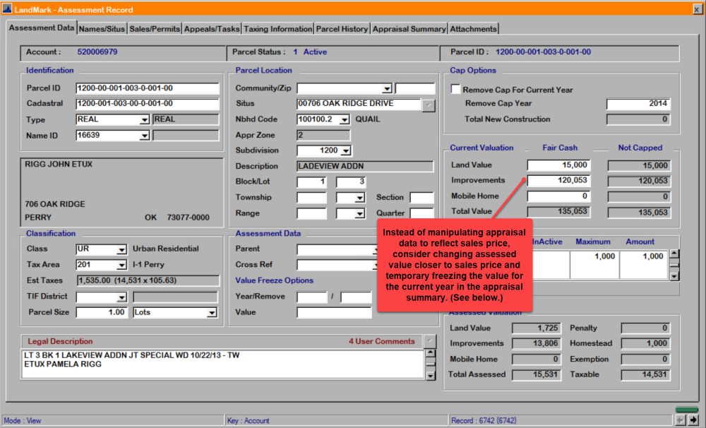 Direct Comparable Sales - Residential Appraisal File - 1