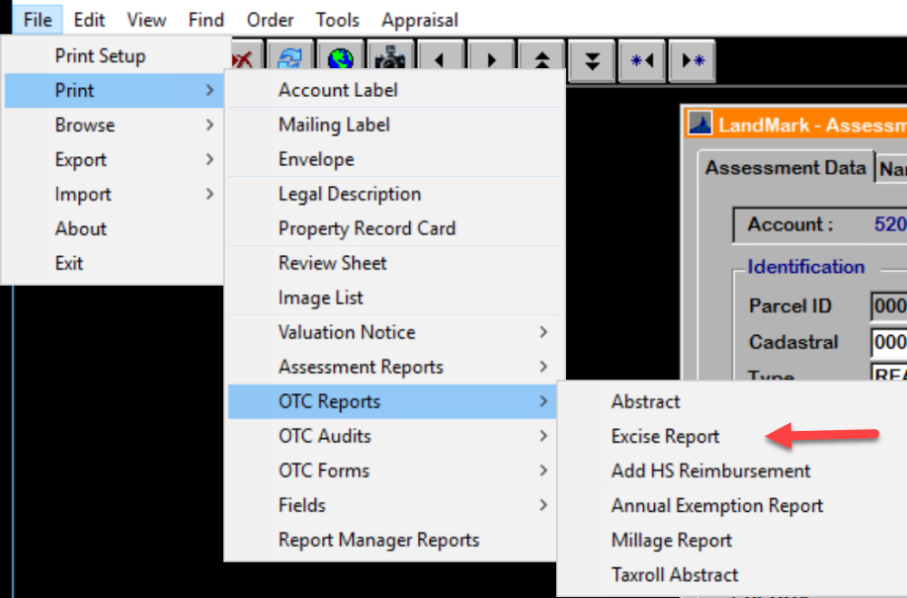Excise Report - Assessment File - 1