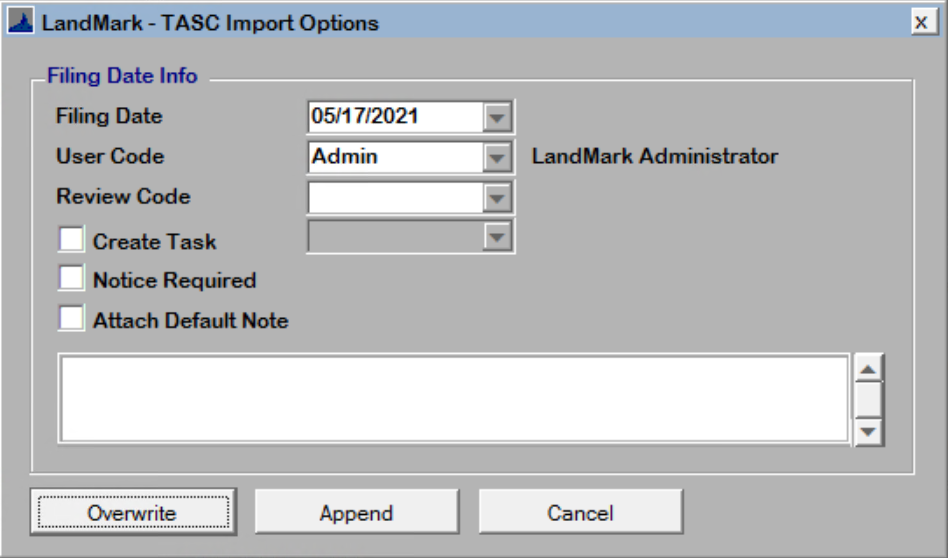 TASC - Personal Property Appraisal File - 1