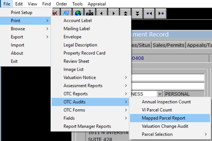 Mapped Parcel Report - Assessment File - 1